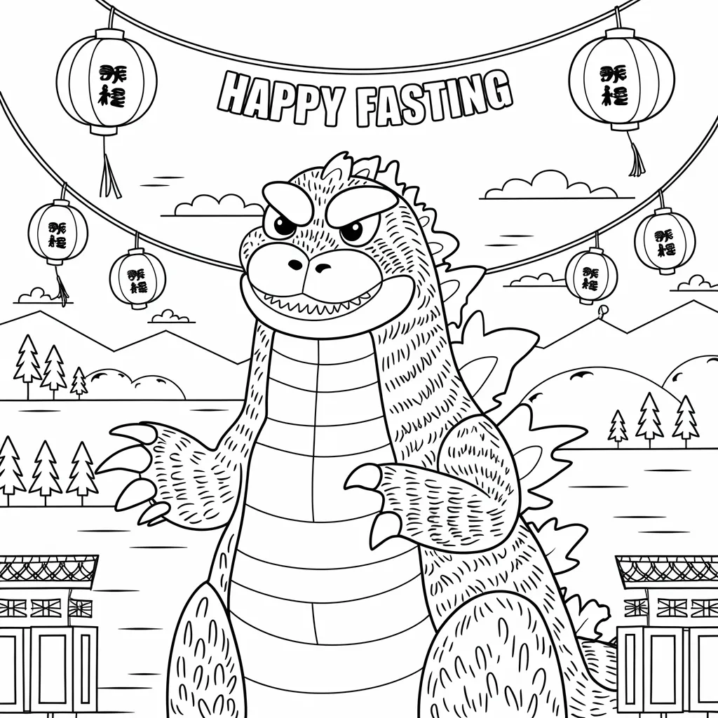 30 Ide Gambar Mewarnai Godzilla untuk Kreativitas Anda - Blog Pengajar ...